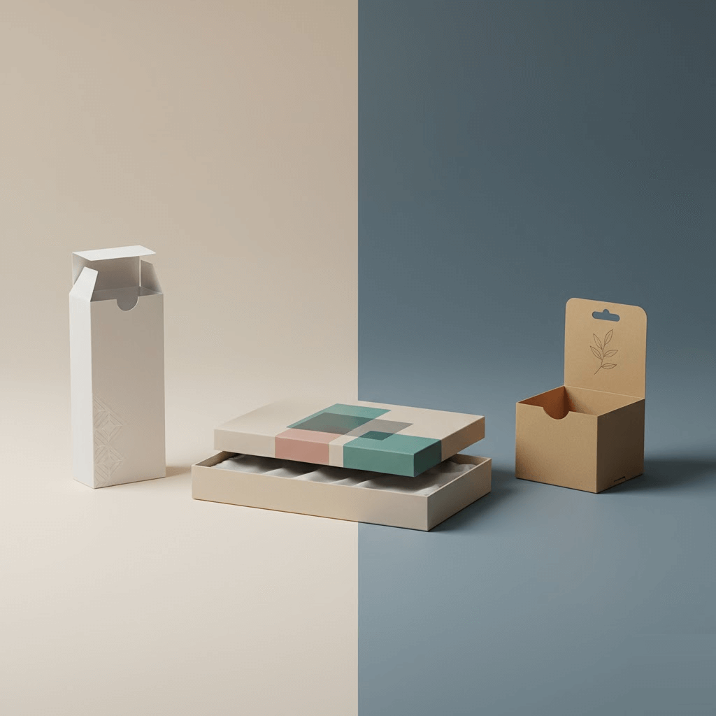 Paperboard Boxes - Green Prints